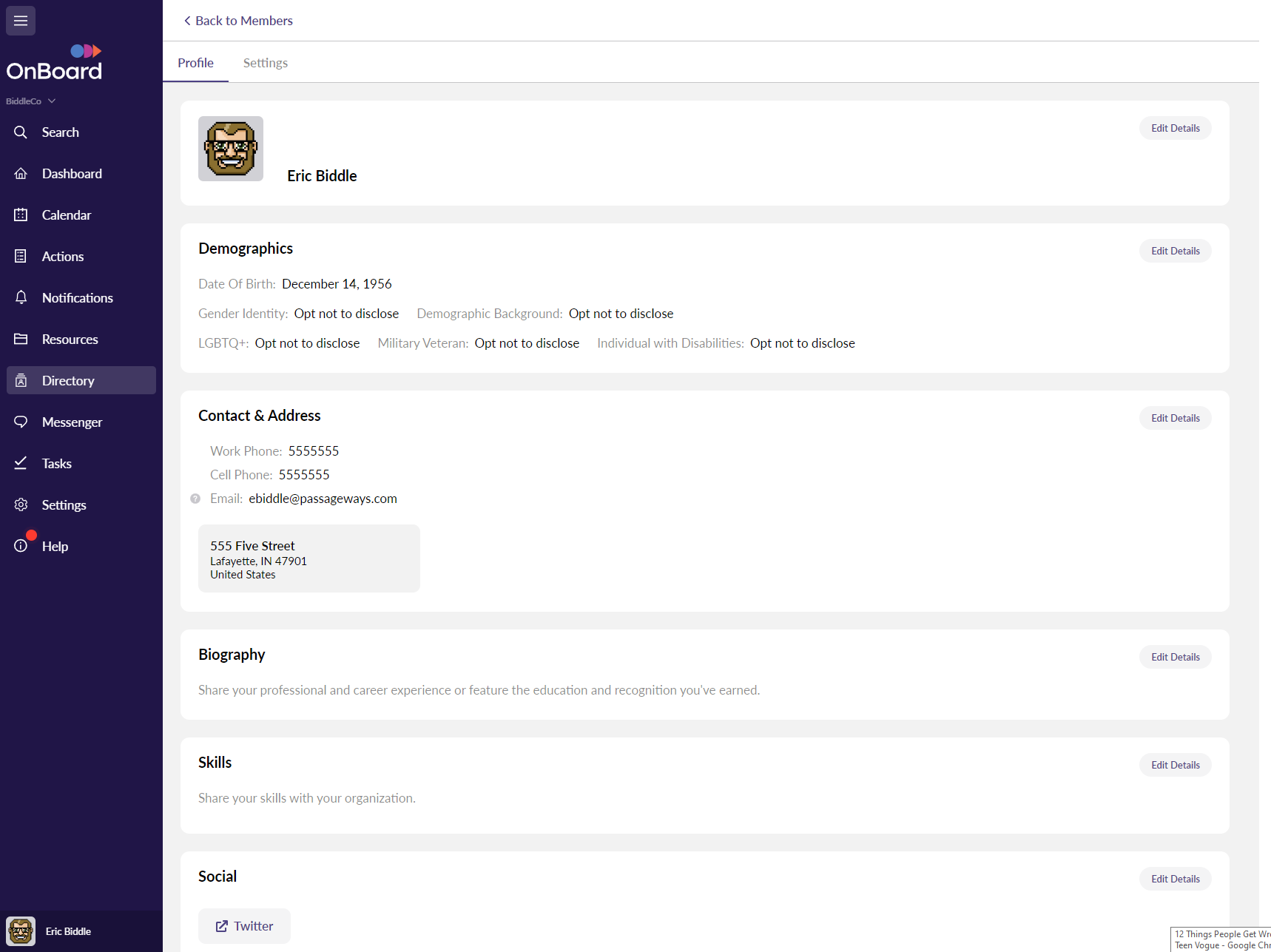 Managing Your User Profile & Settings – OnBoard Help Center