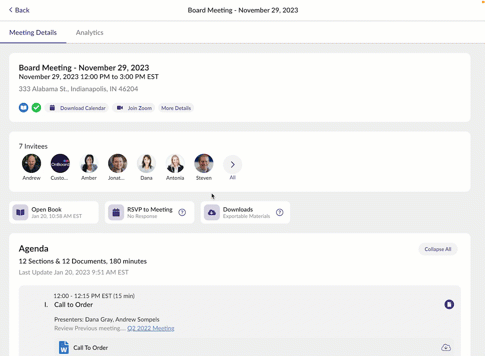 Accessing Meeting Materials – OnBoard Help Center