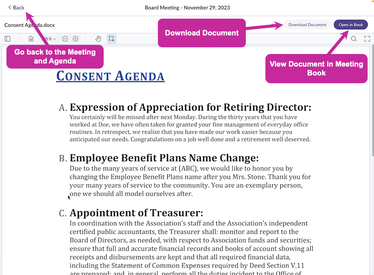 Accessing Meeting Materials – OnBoard Help Center
