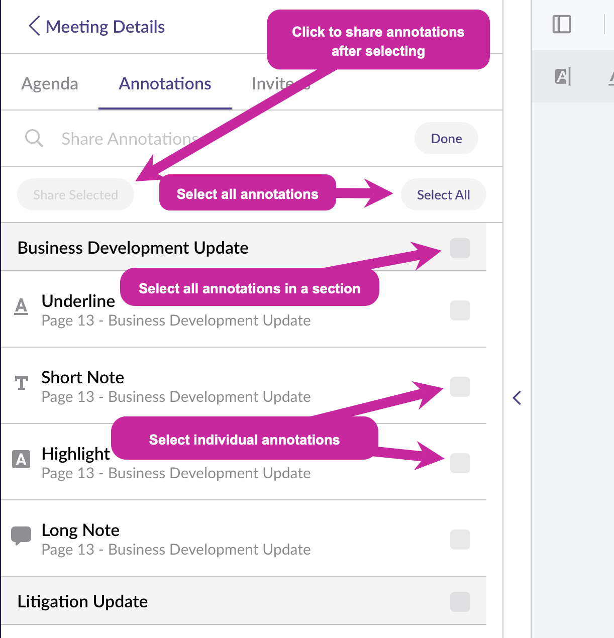 Creating, Managing, and Sharing Annotations – OnBoard Help Center