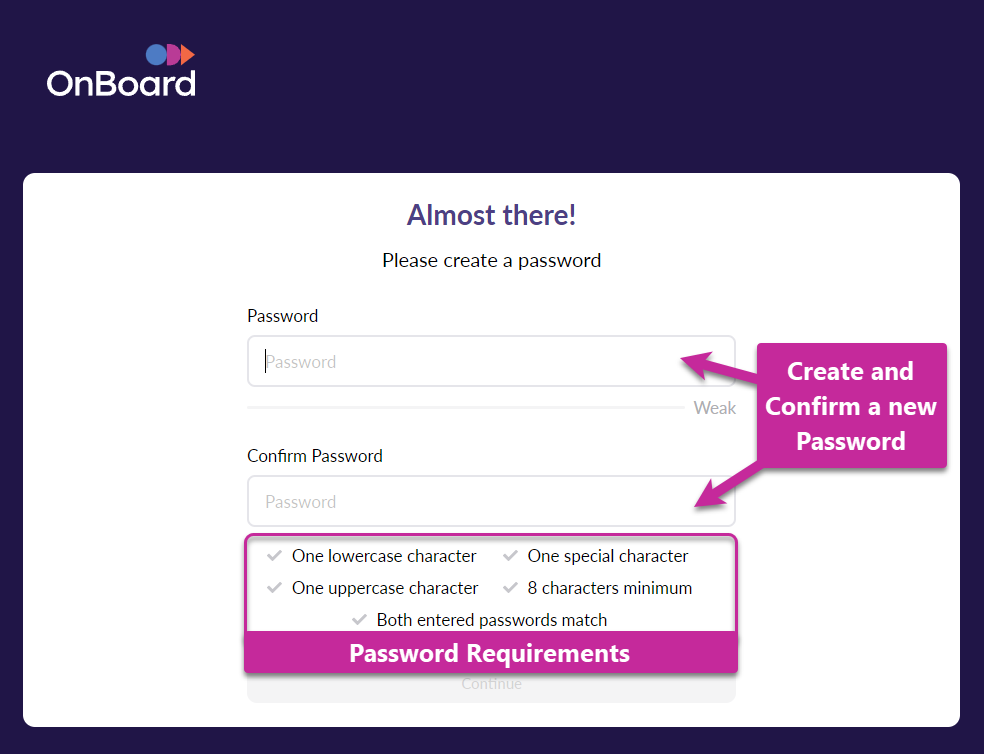 OnBoard Quick Start Guide - Downloading the App, Logging In, Setting up ...