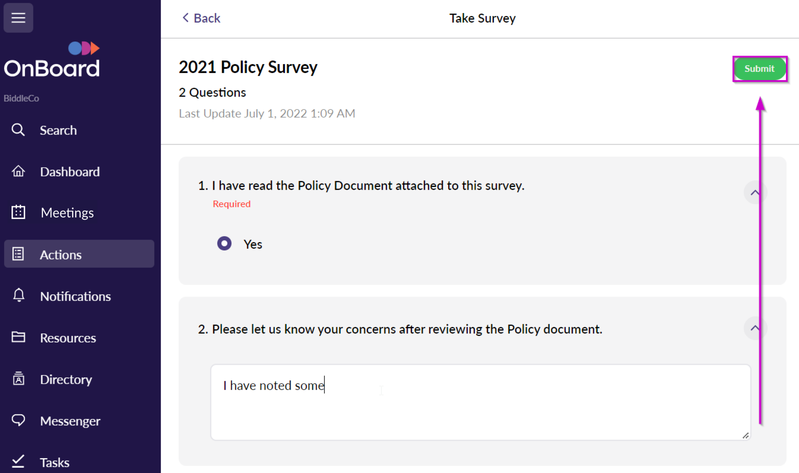 End-User Quick Reference Guide – OnBoard Help Center