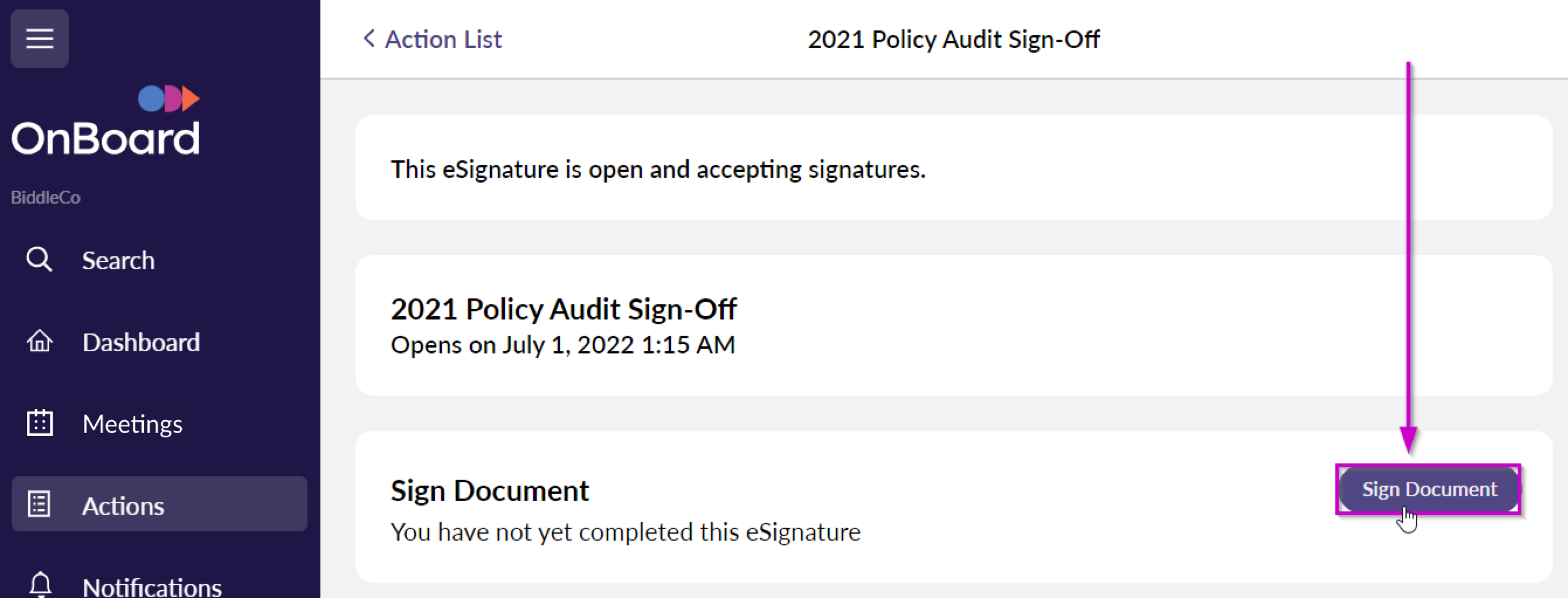 End-User Quick Reference Guide – OnBoard Help Center