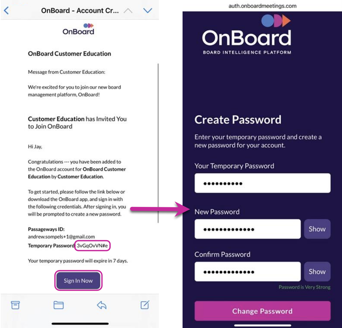 Accepting Your OnBoard Invitation – OnBoard Help Center