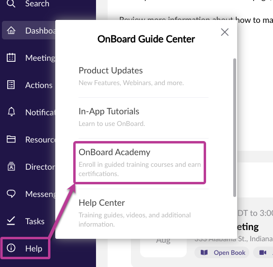 OnBoard Academy – OnBoard Help Center