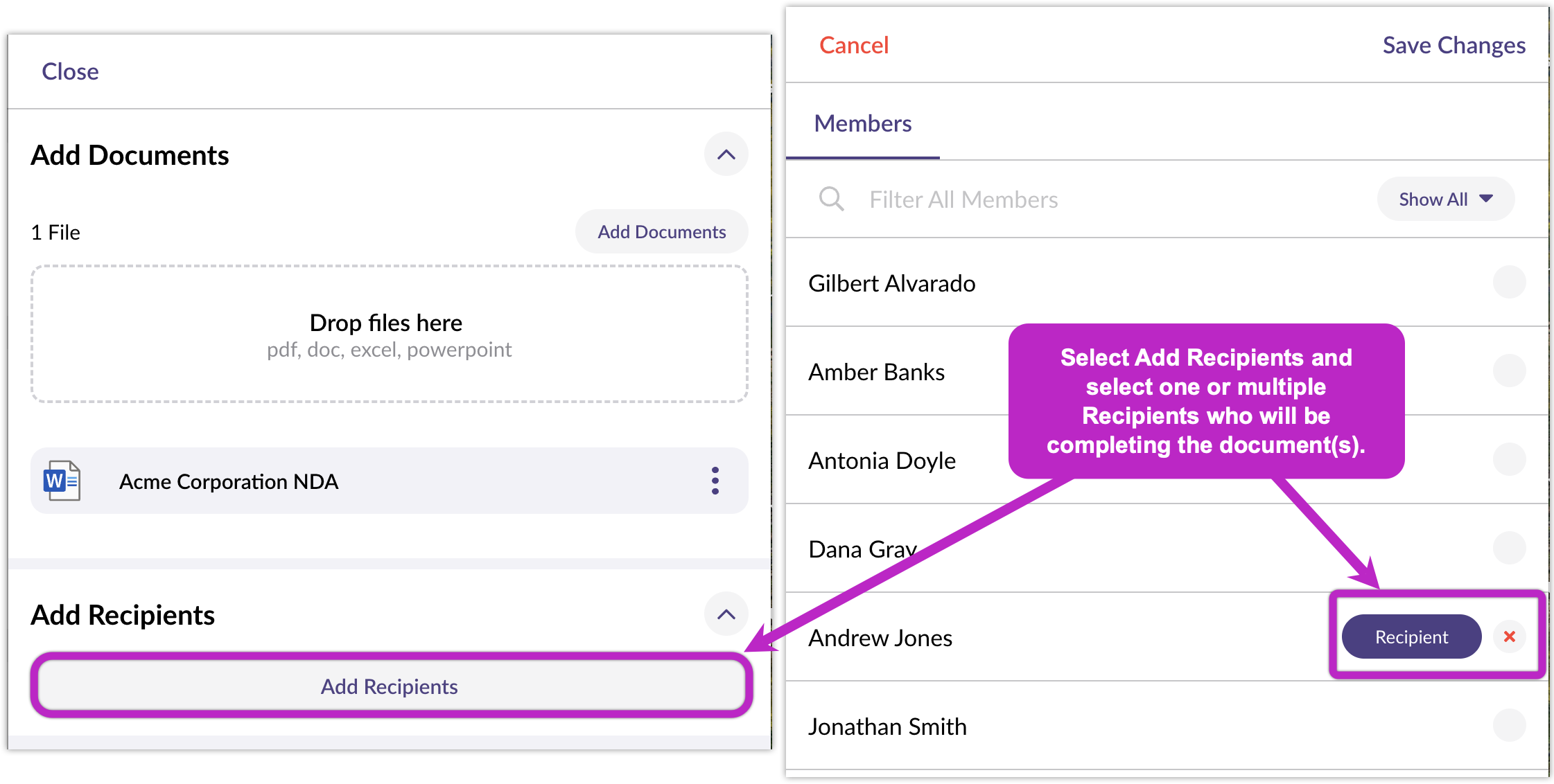 Docusign – OnBoard Help Center