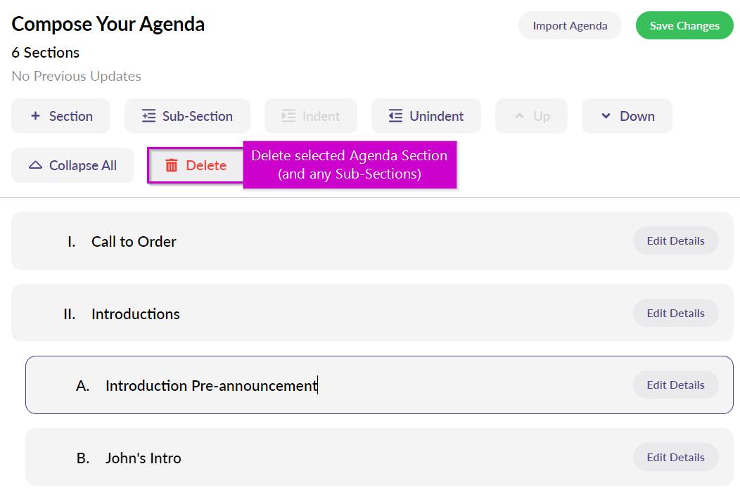 Creating the Meeting's Agenda and Uploading Documents – OnBoard Help Center